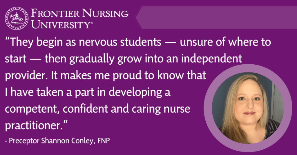 The Importance of Precepting | Frontier Nursing University